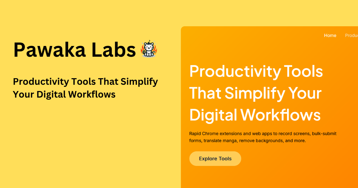 Pawaka Labs - We Build Productivity Software